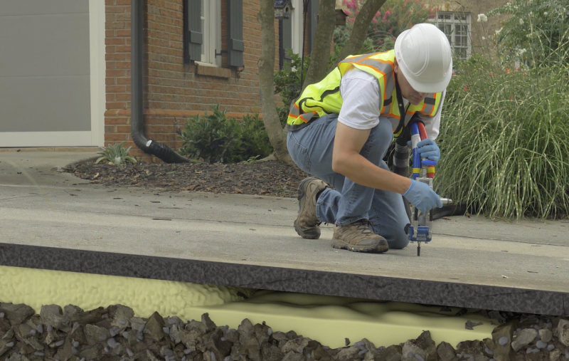 Concrete Slab Lifting & Resin Injection - Structural Repairs